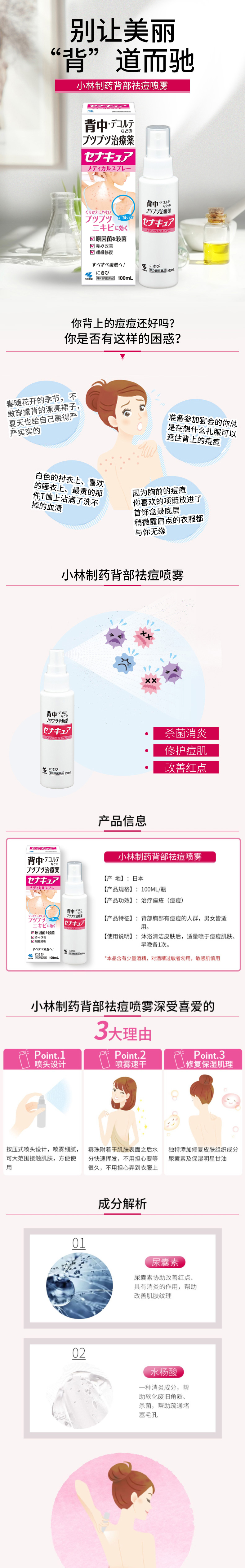 MaskQueen - 日本小林制药-日本小林制药 背部祛痘喷雾剂100ml